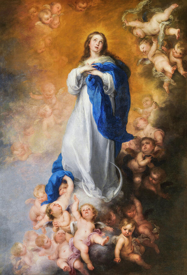 The Immaculate Conception of Los Venerables by Bartolome Esteban ...