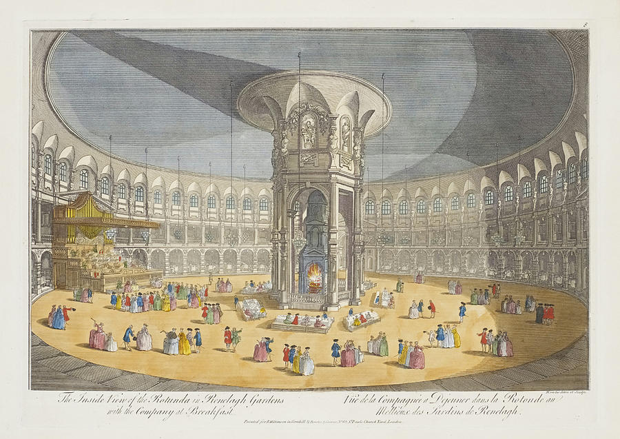 The Inside View of the Rotunda in Ranelagh Gardens with the Company at ...