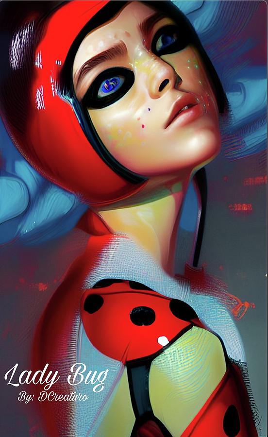 The Lady Bug Superhero Digital Art by Generational Images - Fine Art ...