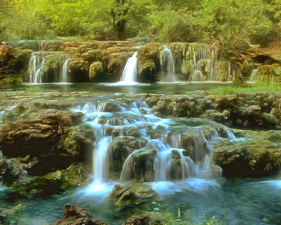 The Mini Falls Photograph by Rob Olson - Fine Art America