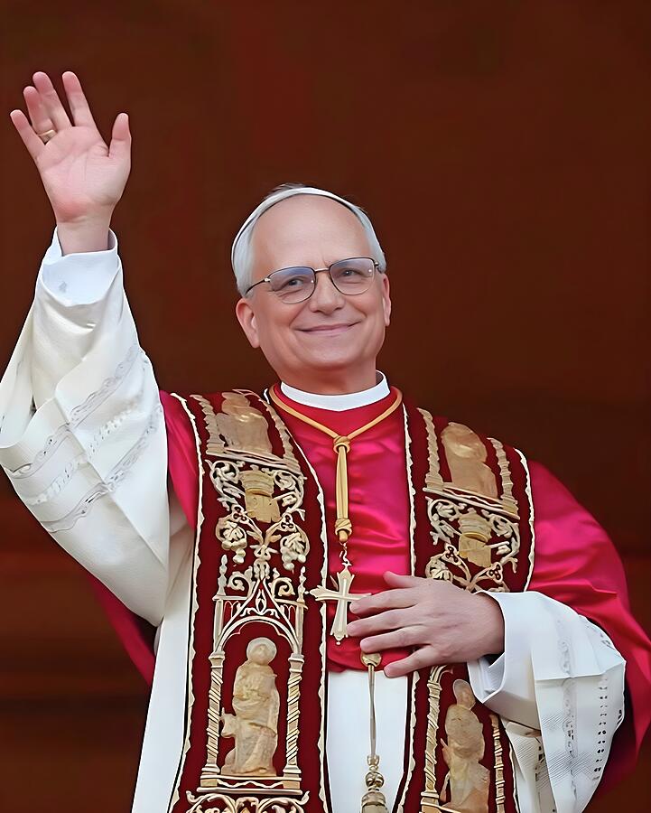 The Pope Leo XIV Official Portrait Christian Catholic Art Photograph by Bible Verse - Pixels