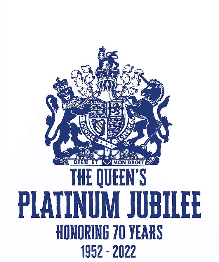 The Queens Platinum Jubilee 70 Years Queen Elizabeth II Digital Art by ...