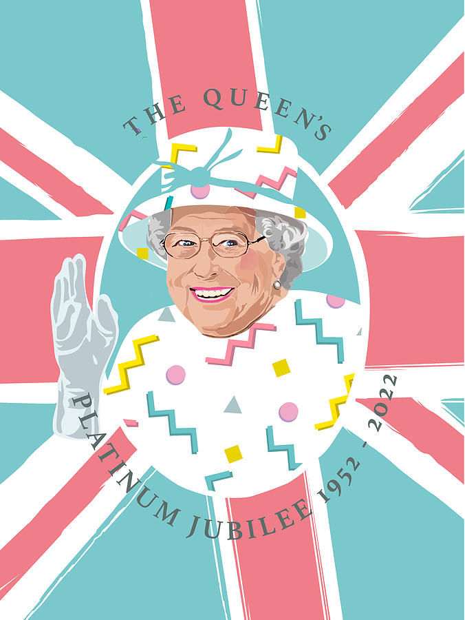 The Queens Platinum Jubilee Digital Art by Pop Art World - Fine Art America