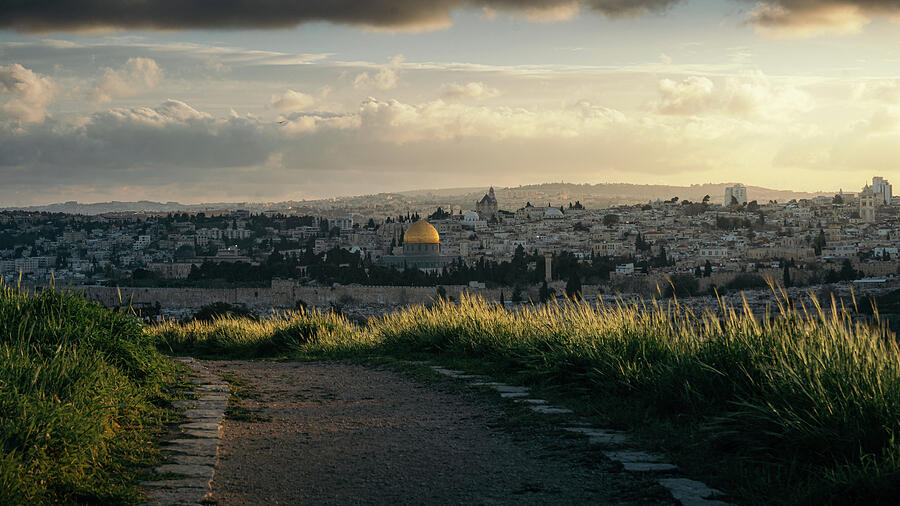 The Road to Jerusalem, Cinematic Photograph by Gabriel Helou - Fine Art ...