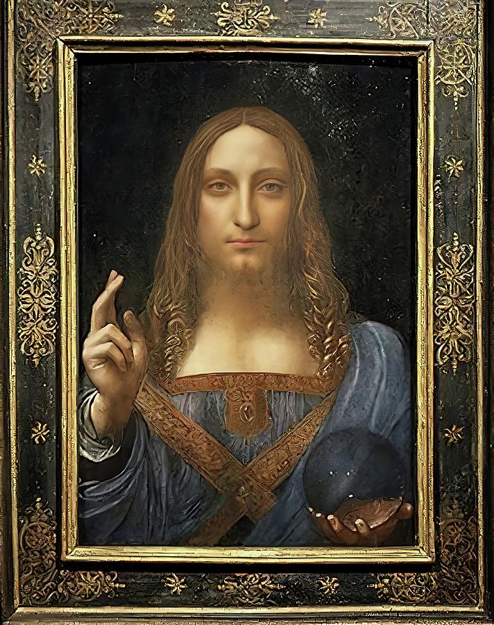 The Salvator Mundi painting was sold by Leonardo da Vinci for 350 million Drawing by Adam Ganzen ...