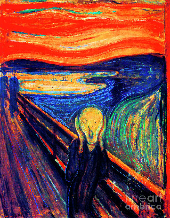 The Scream - Edvard Munch Modified Digital Art by Julien Coallier - Pixels