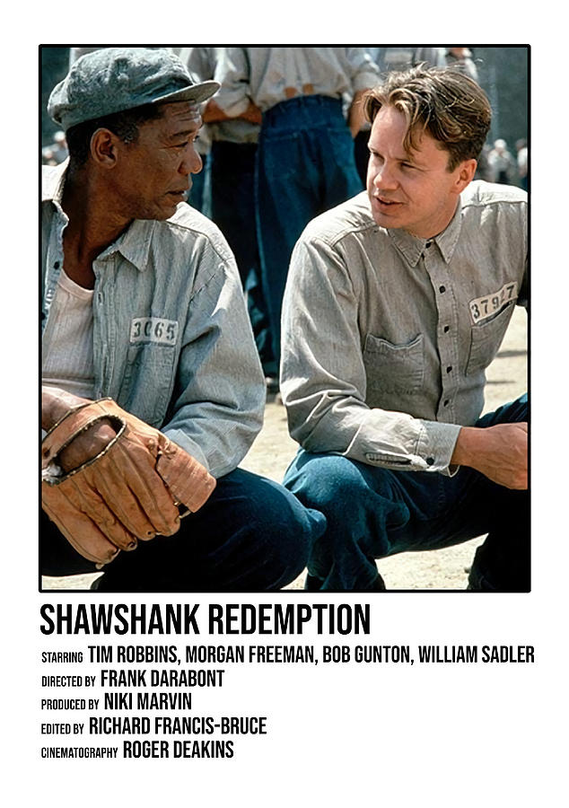 The Shawshank Redemption Movie Poster Poster Painting by Reynolds ...