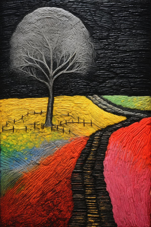 The Silver Tree Painting by My Head Cinema - Fine Art America