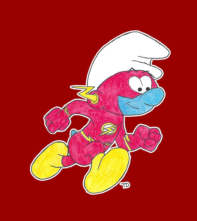 The Smurf Drawing by Travis DeVore - Pixels