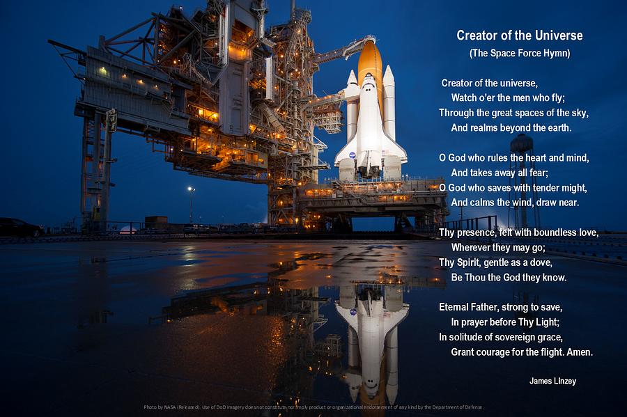 The Space Force Hymn Creator of the Universe Mixed Media by James ...