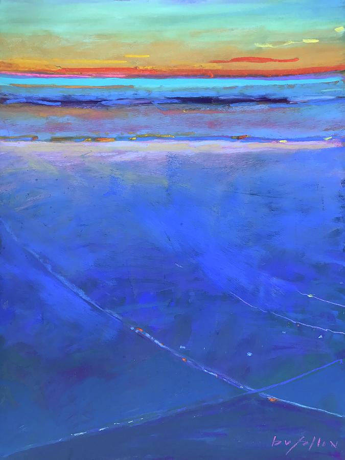The Sun Sets and a New Tide Arrives Pastel by Bernard Fallon - Fine Art ...