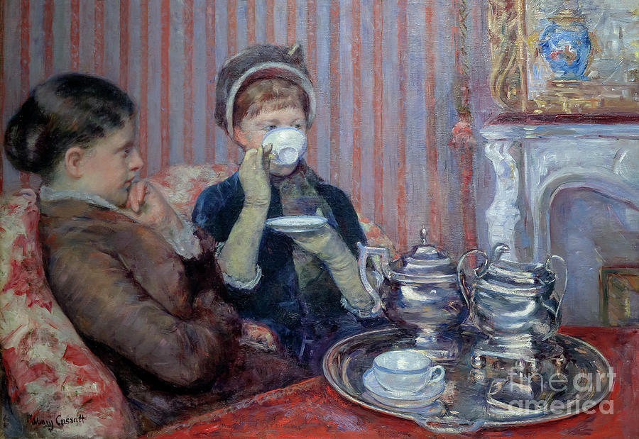 The Tea, Five O Clock Tea, circa 1880 Photograph by Kate Kimber - Fine ...