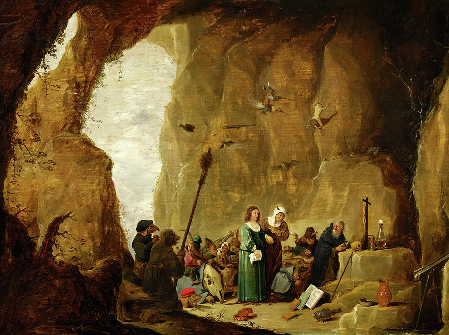 The Temptation of Saint Anthony, 17th Century Painting by David Teniers the Younger - Fine Art ...