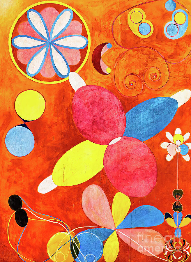 The Ten Largest No 4 Group IV Childhood by Hilma af Klint 1907 Painting ...
