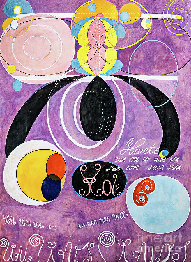 The Ten Largest No 6 Group IV Childhood by Hilma af Klint 1907 Painting ...