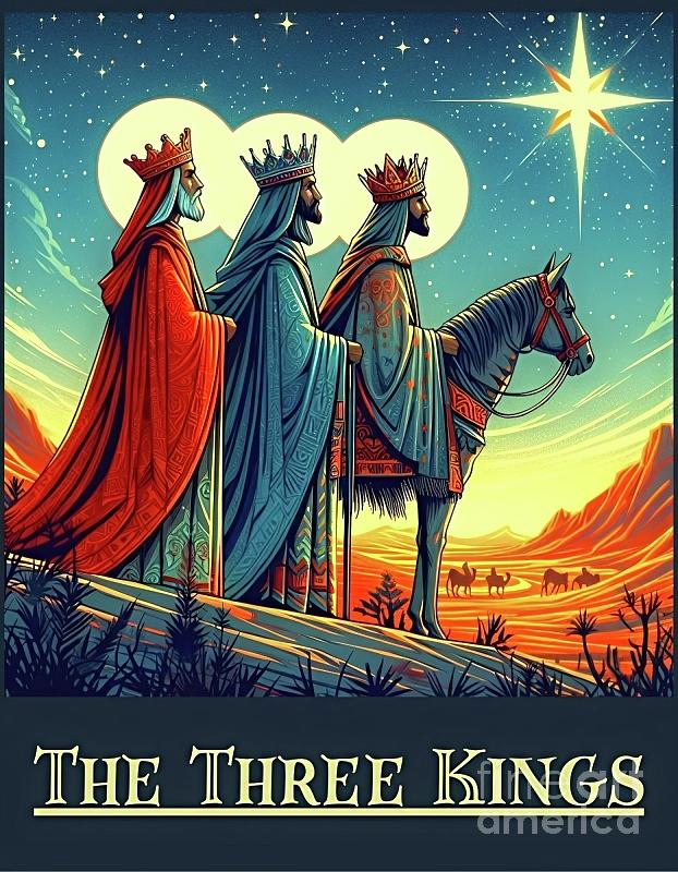 The Three Kings The Three Wise Men The Gospel of Matthew Holy Bible New ...