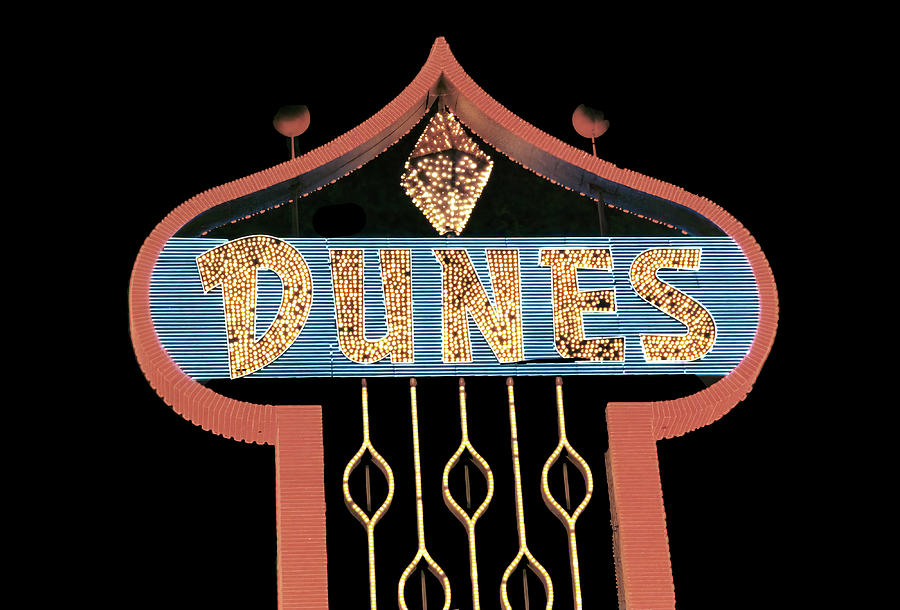 The top half on the Dunes sign on the Las Vegas Strip Photograph by ...