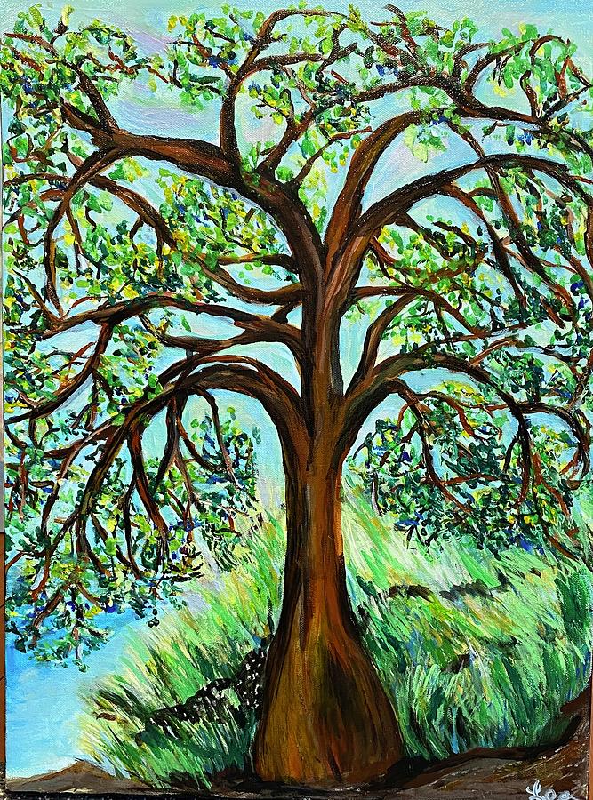 The Tree Painting by Lea Edwards - Fine Art America