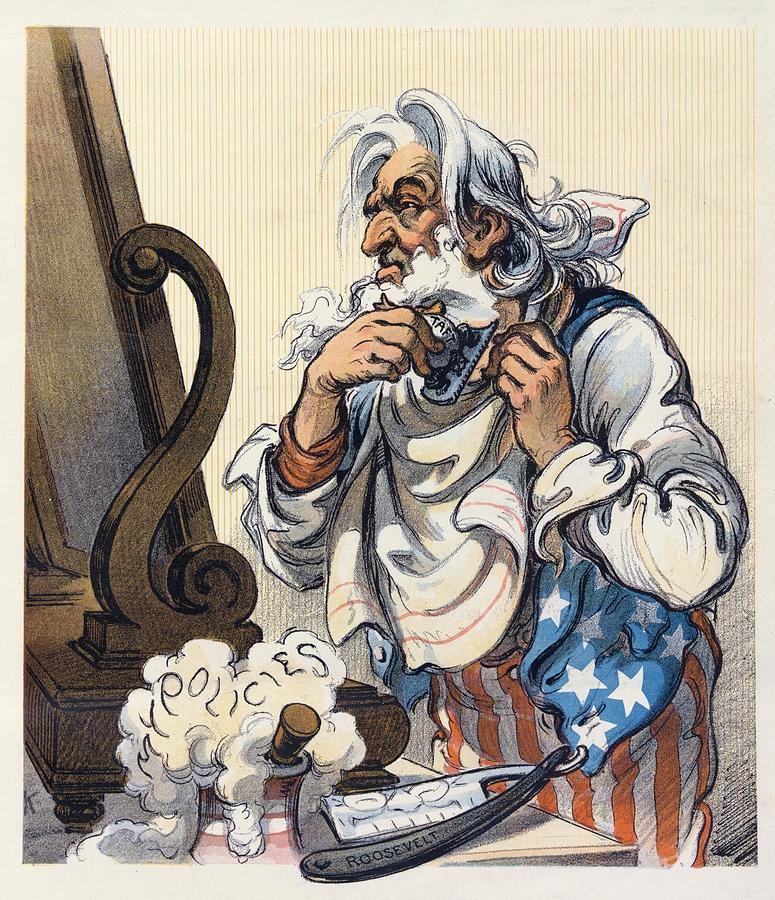 The two razors Drawing by Udo Keppler American - Fine Art America