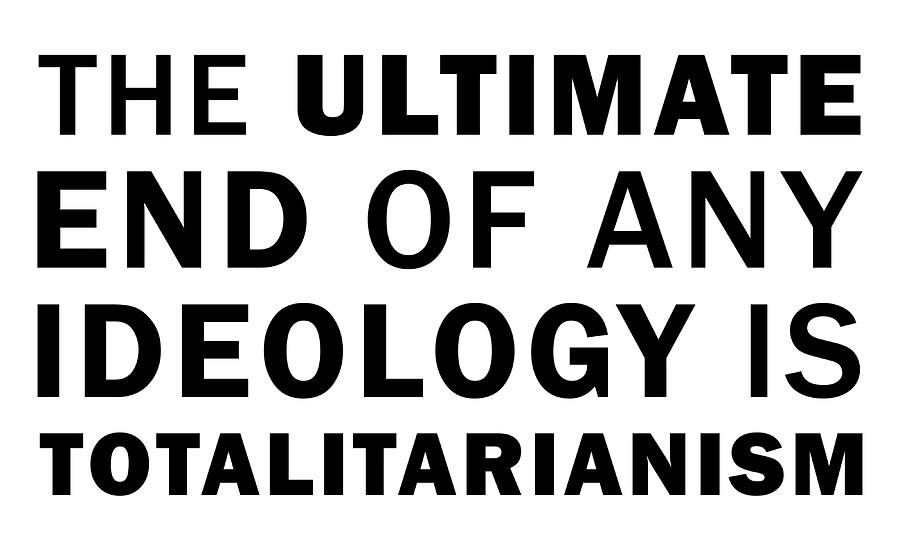 The ultimate end of any ideology is Poster boy Painting by Thompson ...