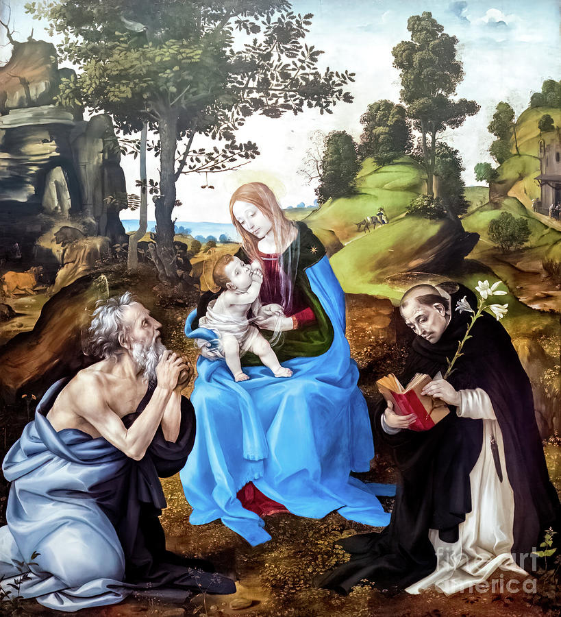 The Virgin and Child With Saints Jerome and Dominic by Filippino ...