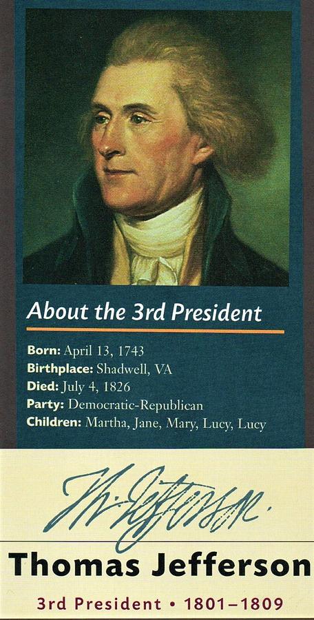 Thomas Jefferson 3rd President Of The United States Painting by David ...