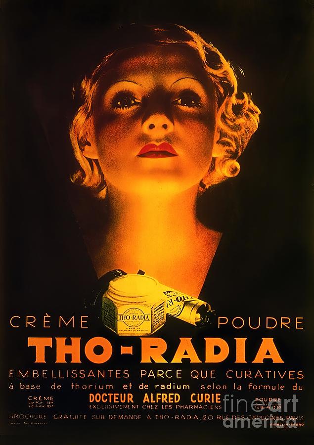 ThoRadia Radioactive Radium Makeup Cosmetics Painting by Damien Brandon ...