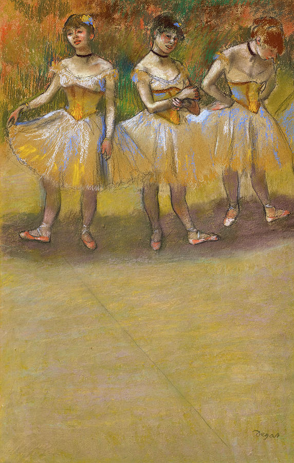 Three Dancers, 1880 Painting by Edgar Degas - Fine Art America