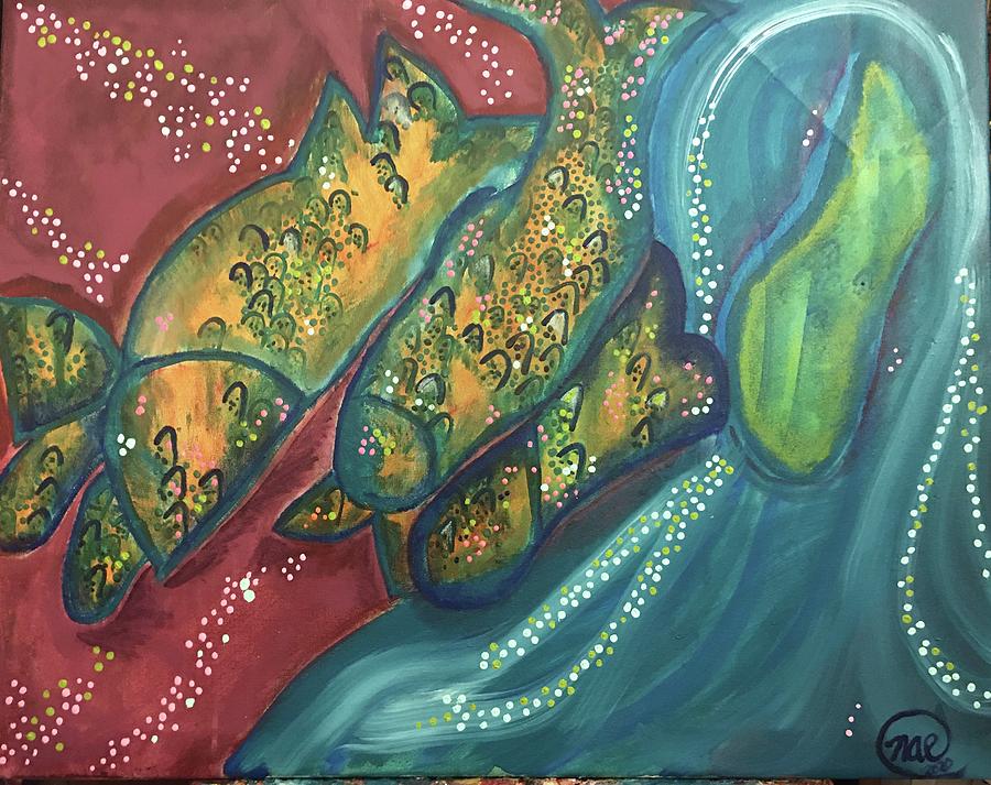 Three Pools Deep Painting by Nancey Eason - Fine Art America