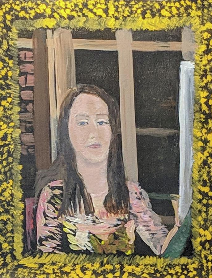 Through The Looking Glass - Self Portrait Painting by Ruth Anne Wood ...