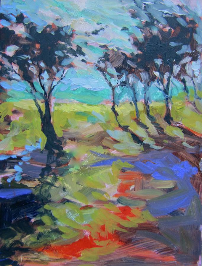 Through the Trees Painting by Sally Sutton - Fine Art America