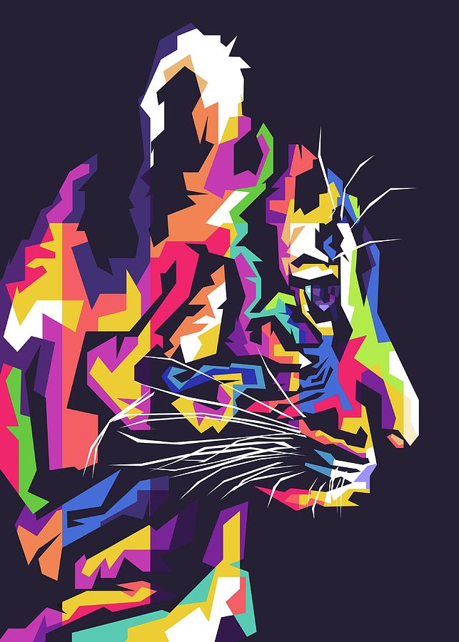 Tiger Digital Art by Joko Widya - Fine Art America