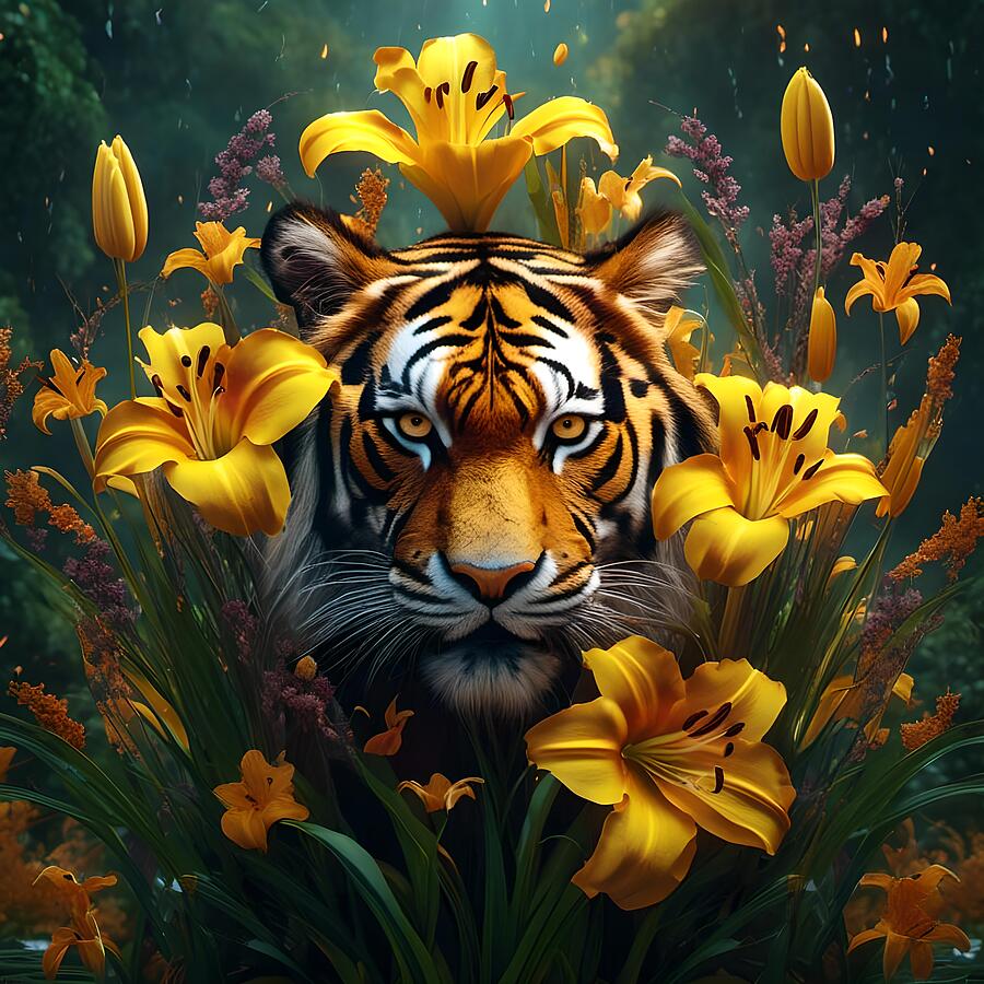 Tiger Lilies Digital Art by Michael Perzel - Fine Art America Tiger Lilies Digital Art by Michael Perzel - Fine Art America