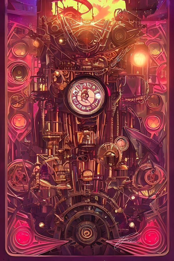 Time Engine Digital Art by Eunice N - Fine Art America