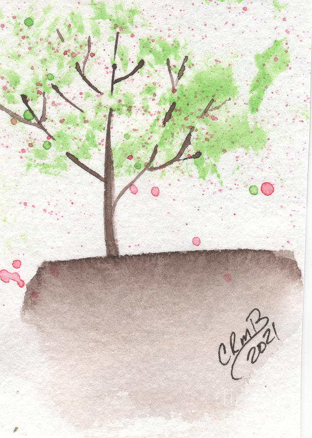 Tiny Tree Painting by Candace Bailly - Fine Art America