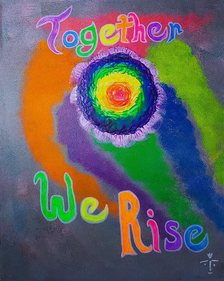 Together We Rise Painting by Troy Wilson-Ripsom - Fine Art America