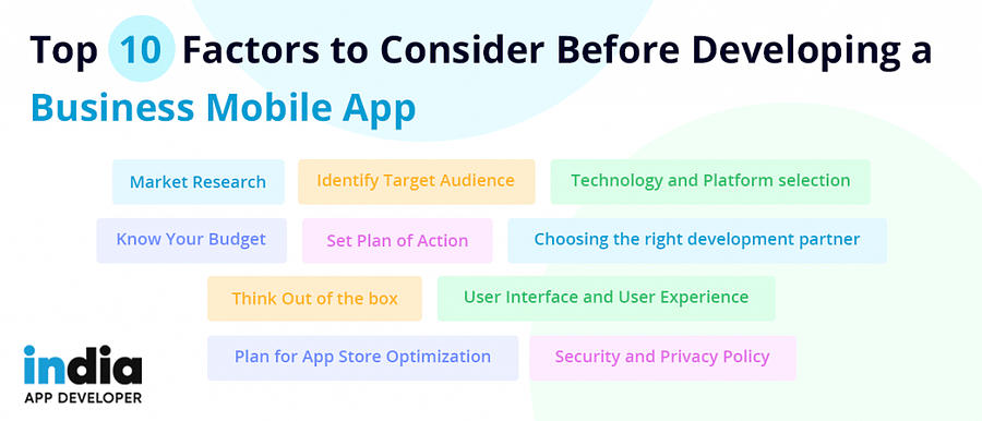 Top 10 Factors to Consider Before Developing a Business Mobile App ...