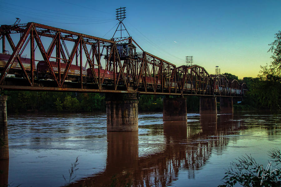 Train on Bridge Photograph by Jim Turri - Fine Art America