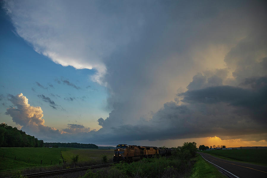 Trains and Storms Photograph by Tyler Schlitt - Fine Art America