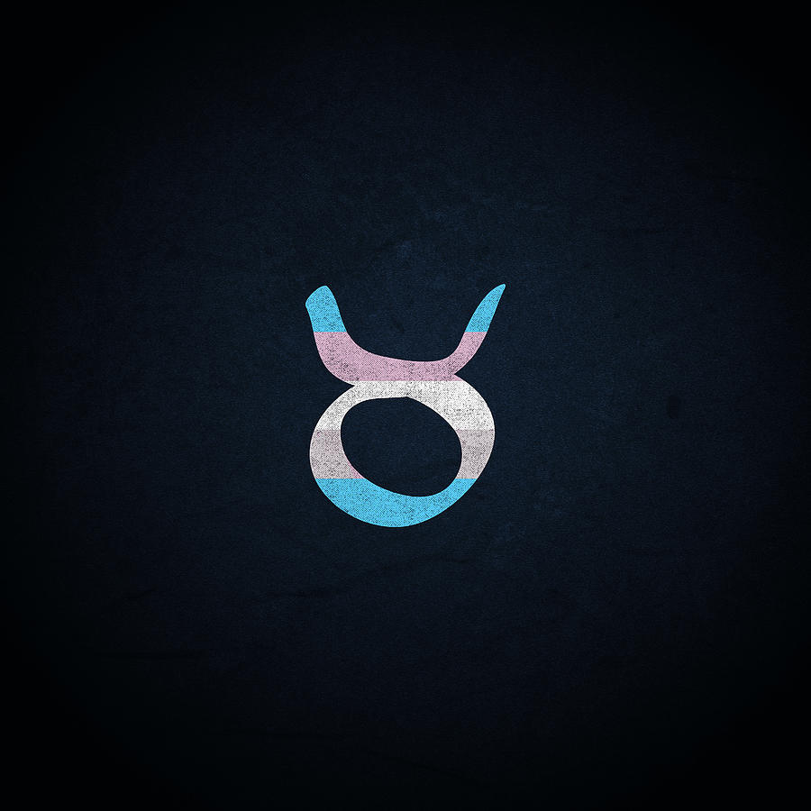 Transgender Pride Flag Taurus Zodiac Sign Digital Art By Patrick Hiller