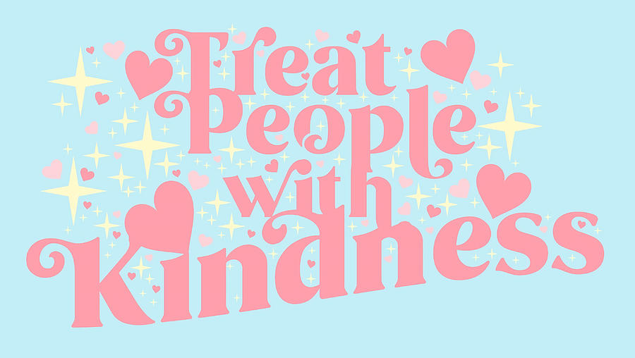 Treat People With Kindness Pastel Poster boy boy Painting by Saunders ...