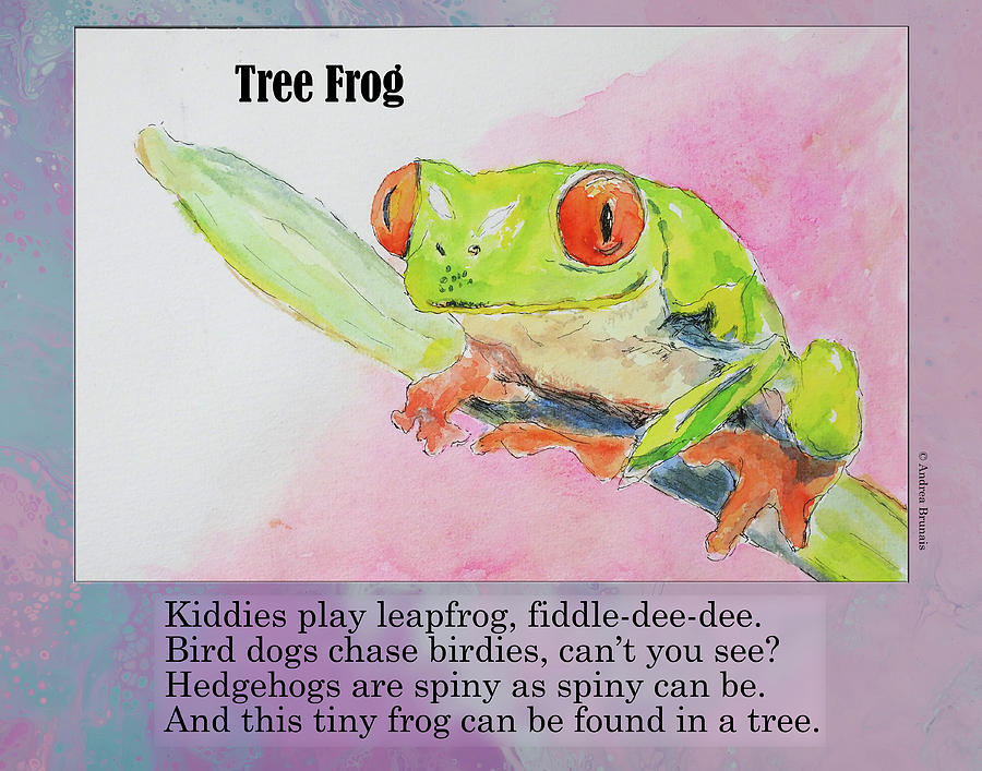 Tree Frog Mixed Media by Andrea Brunais | Fine Art America