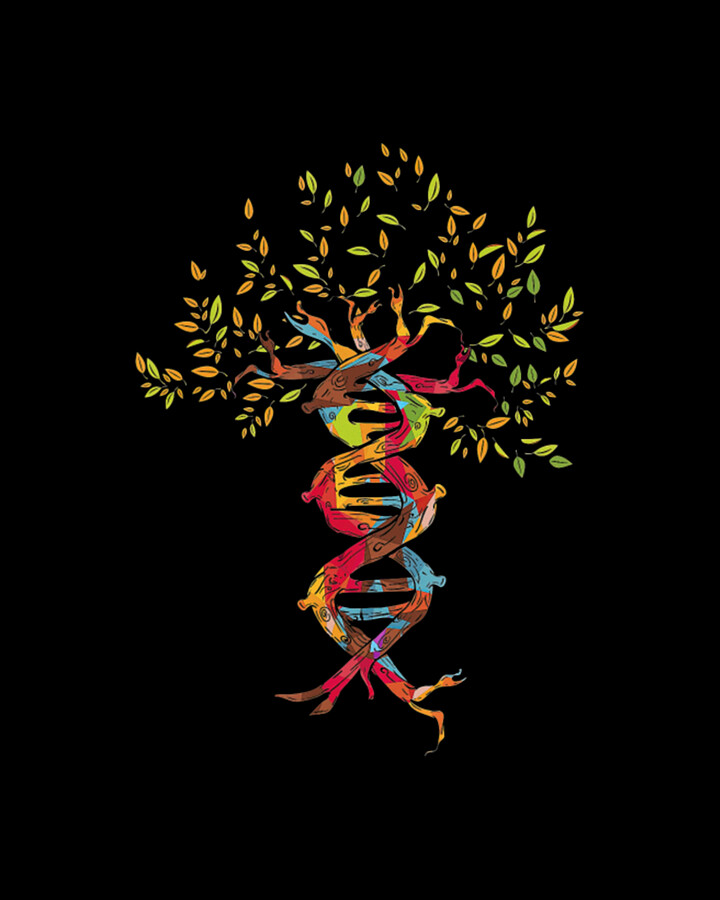 Tree of Life DNA Genetics Digital Art by Tinh Tran Le Thanh | Pixels