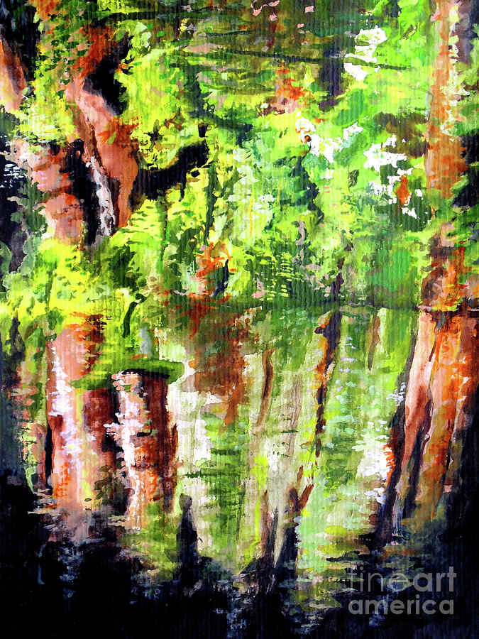 Tree Reflections Painting by Daniel Janda - Fine Art America