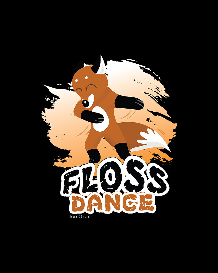 Trends Exercise Movement Flossing Gift Floss Dance Move Fox Digital Art ...