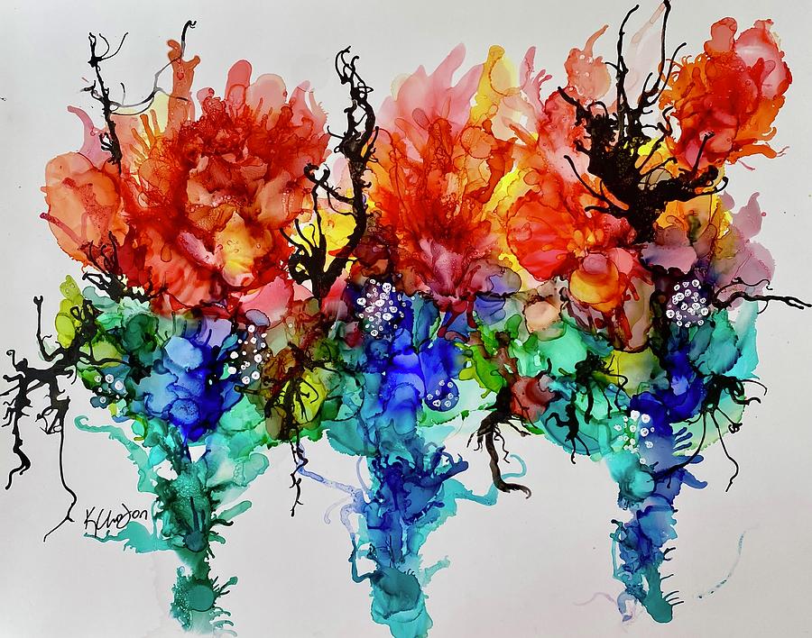 Triad Painting by Kate Chodor - Pixels