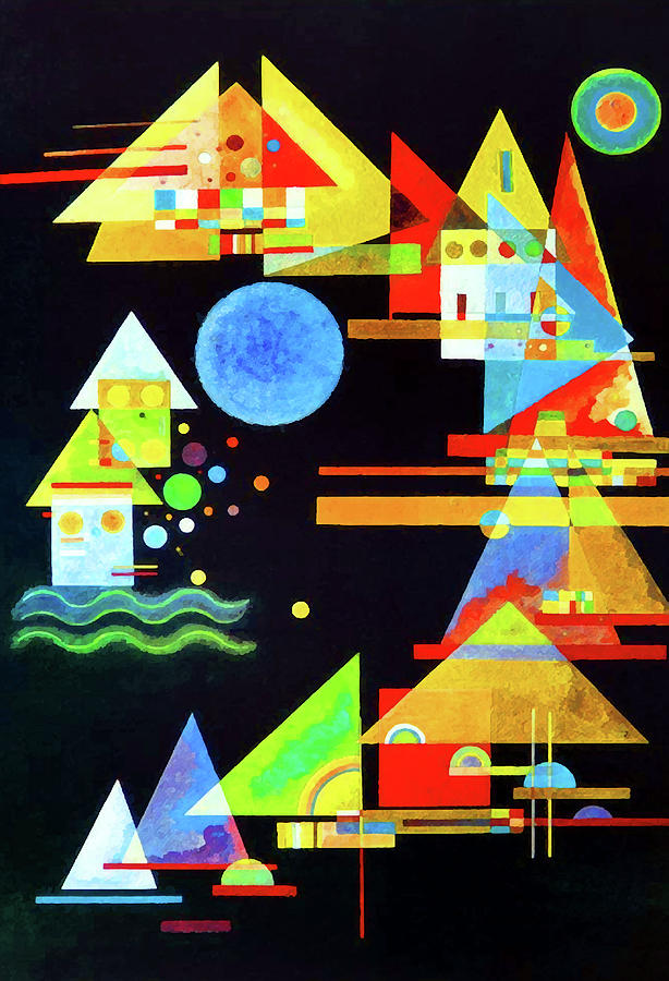 Triangular Arc Painting by Wassily Kandinsky | Pixels