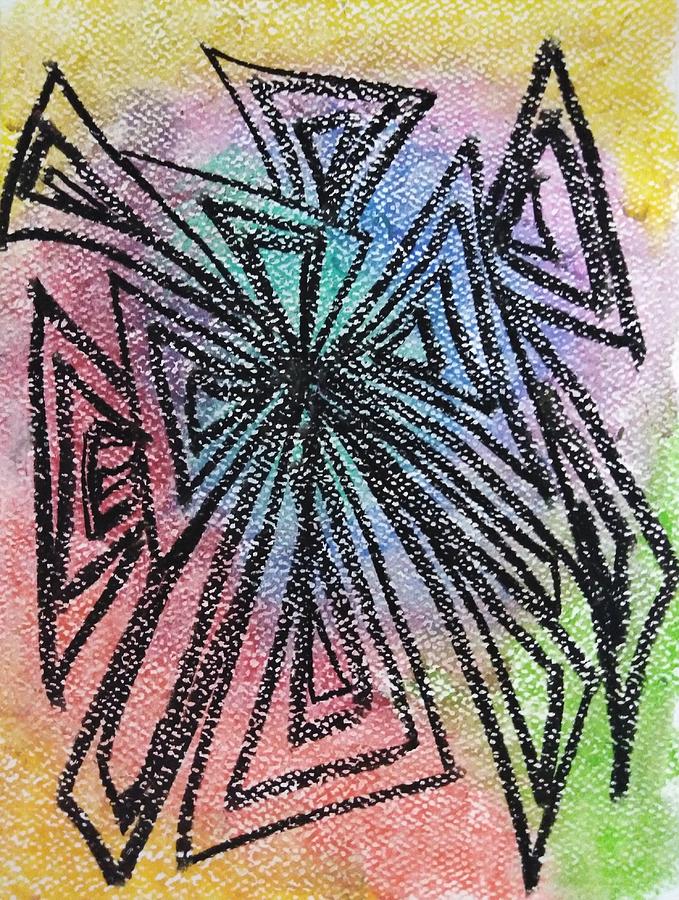 Triangular motion Pastel by Demure Sphinx - Pixels