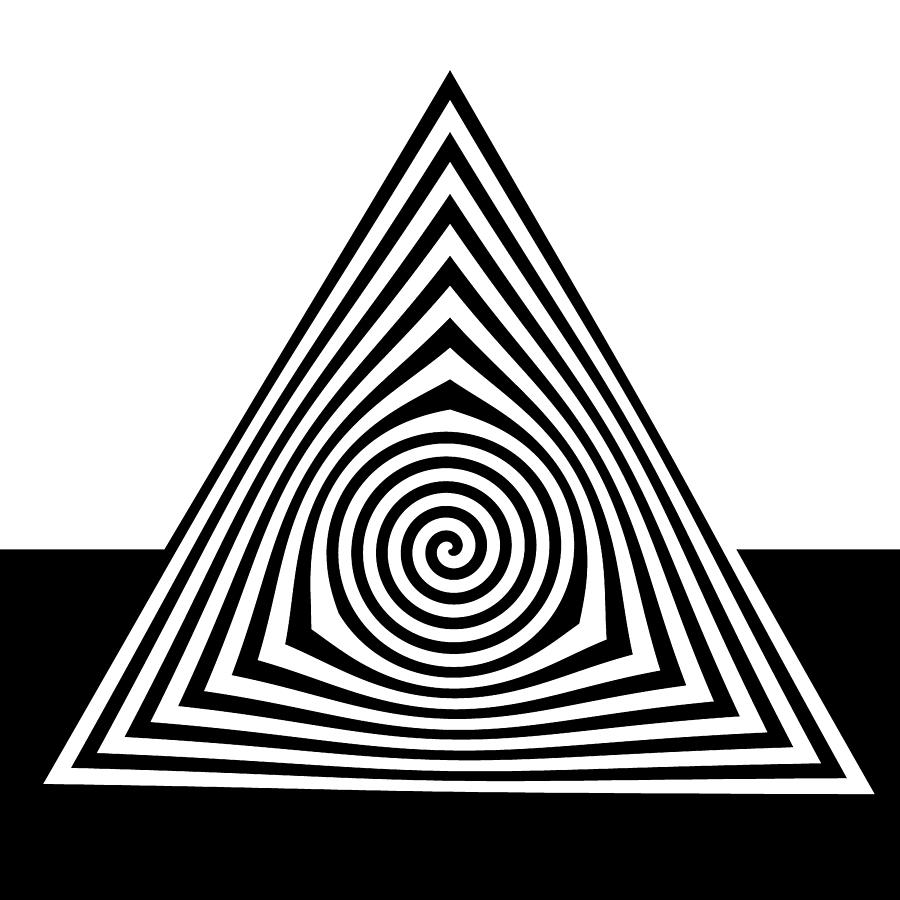 Triangular Spiral Digital Art by Kerry Mitchell - Fine Art America