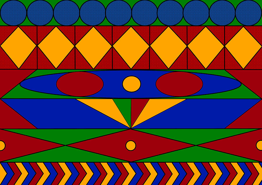 Tribal Pattern Digital Art by Angelo DeVal - Fine Art America